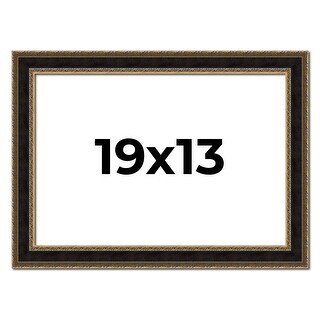 19x13 Frame Gold Antique Vintage Sold Wood Picture Frame | 1.75 Inch ...
