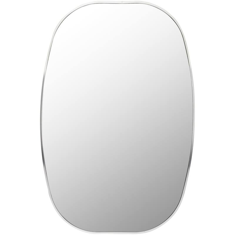 Livabliss Aranya Modern Aluminum Squared Oval Accent Mirror - Overstock ...