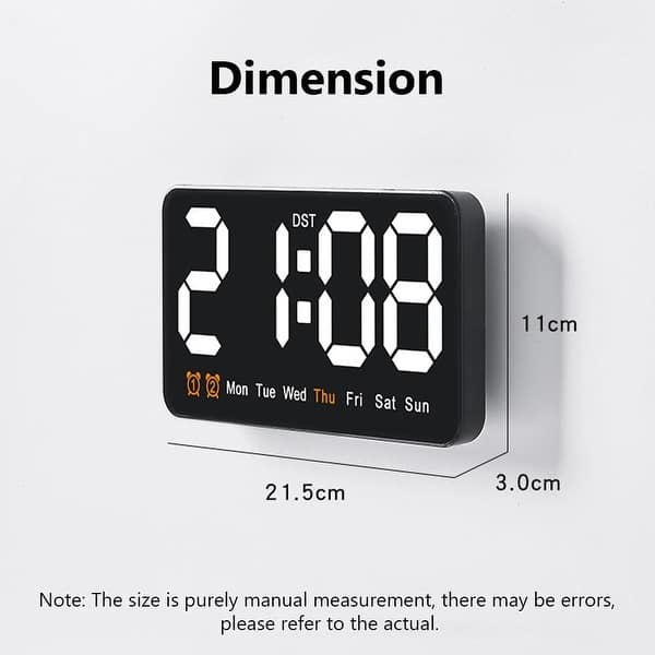 digital wall clock date