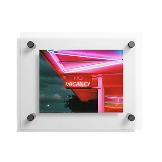 No Vacancy Made To Order Floating Acrylic Print 8"X10" With Black ...