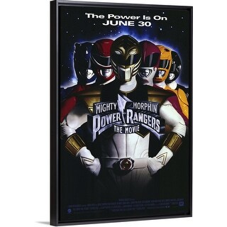 "Mighty Morphin Power Rangers The Movie (1995)" Black Float Frame ...