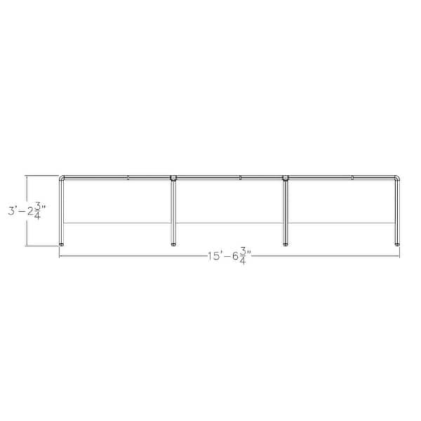 3 Person Call Center Cubicle Cluster Straight Desk Workstations 3x5x39 ...