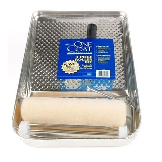 Bestt Liebco 118520900 One Coat Roller Cover With Tray, 3 Piece, 9" x 3 ...