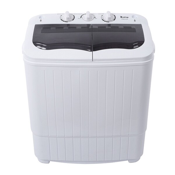 14.3 lbs Semi automatic Compact Twin Tub Washing Machine with Built in Drain Pump Bed Bath Beyond 34399241