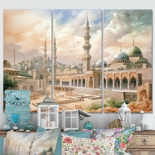 Designart "The Prophets Mosque Religious II" Islamism Canvas Art Print ...