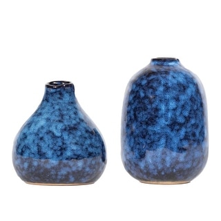 Ceramic Decorative Vases - 5" - Blue - Set of 2 - Bed Bath & Beyond ...