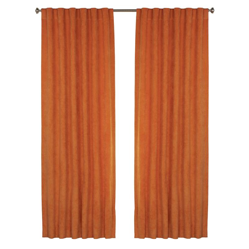 Padma Velvet 50x84 Back-Tab Curtain Panel (Single Panel) - On Sale ...
