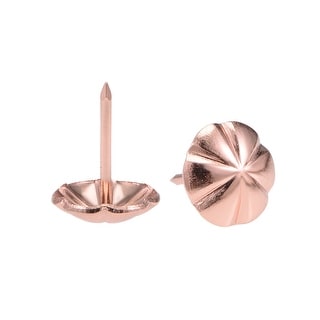 Upholstery Nails Tacks 16mm Head Dia 20mm Length Rose Gold Tone 50 Pcs ...