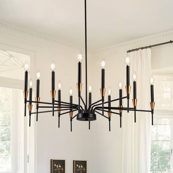 black candelabra ceiling light