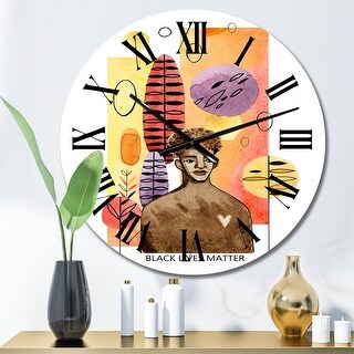 Designart 'African American Man In Modern Futuristic Style I' Americana ...