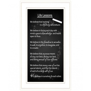 Life Lessons 3 White Framed Print Wall Art - Bed Bath & Beyond - 39738408