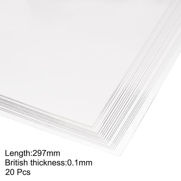 0.1mm Thick A4 Size PVC Sheet 297mm x 210mm Transparent Rigid 20pcs - Clear - Bed Bath & Beyond ...