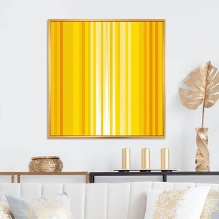 Designart "Sunshine Philosophy of Life Minimal Yellow" Modern Geometric ...