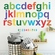 RoomMates Colorful Lowercase Alphabet Giant Peel and Stick Wall Decals ...