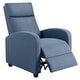 Adjustable Fabric Recliner Massage Chair with Padded Backrest, 8 ...