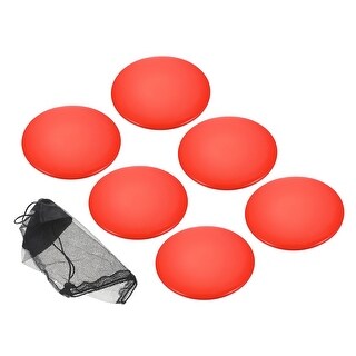 Flying Disc, 6 Pack Throwing Game Disc Golf Flying Disk with Net Bag ...