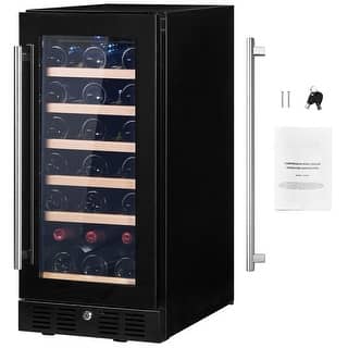 Wine Cooler, 30 Bottles Capacity Under Counter Built-in or Freestanding ...