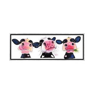 iCanvas "The Nosey Cows" by Shirley Macarthur Framed - Bed Bath ...