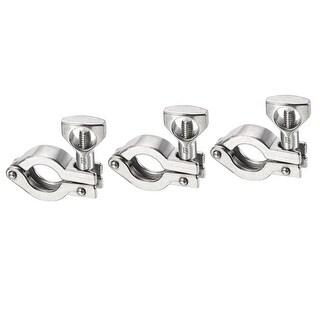 0.75" Vacuum Clamp, 3 Pack 201Stainless Steel Hose Clamp with Nut ...