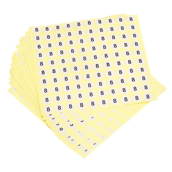 Number Stickers Number Label Self Adhesive Marked Stickers, 15 Pack ...