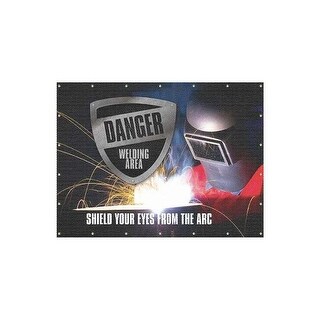 Accuform Welding Curtain, 8 ft W, Printed, Blue PWD102BU - 1 Each - Bed ...