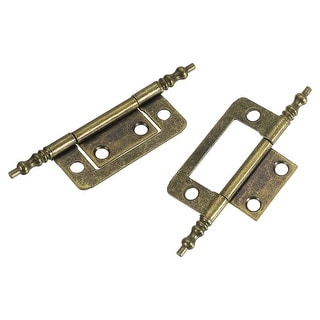 Non-Mortise Hinges, Iron Butt Cabinet Door Hinge for Cabinet Hardware Cupboard Door Furniture ...