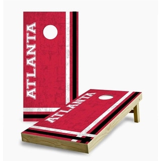 Atlanta Falcons Multi Stripe Regulation 2x4 Cornhole Game Set - Bed ...
