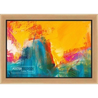 40x20 Contemporary Gold Wood Picture Panoramic Frame - Panoramic Poster ...