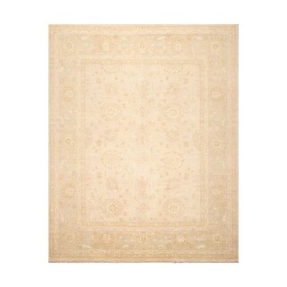 Hand Knotted Muted Earth Tones,Beige Wool Area Rug (8x10) - 8' x 9' 9 ...