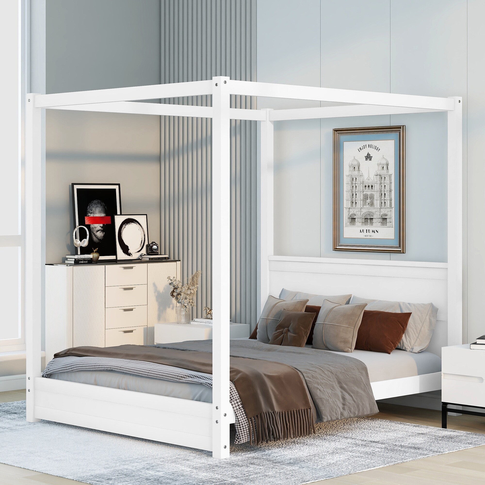 double four poster bed frame
