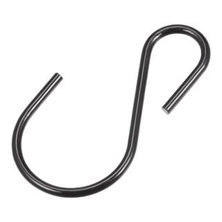 30pcs S Hooks 1.8 x 0.9 Inch Indoor Outdoor S Shaped Hanger Black - Bed ...