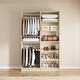 Cimly Set of 2 Free-standing Closet System with Shoe Racks and Hanging ...