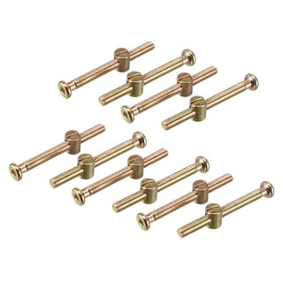 M6x65mm 45mm Long Thread Hex Key Drive Socket Furniture Bolt w Barrel ...