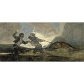 Fight With Cudgels by Francisco De Goya Figures Art Print - Bed Bath ...