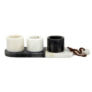 A&B Home Marble Condiment Cups &Tray - Set of 4 - Bed Bath & Beyond ...