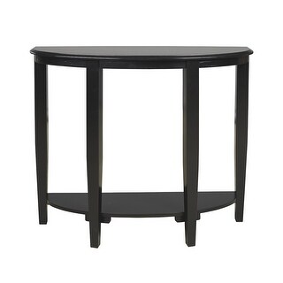 Half Moon Shaped Wooden Console Sofa Table, Black - Bed Bath & Beyond ...