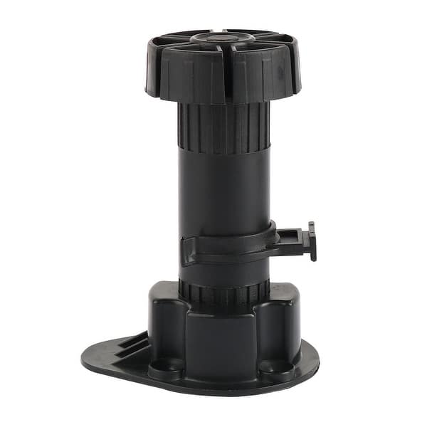 Adjustable Height Black Kitchen Cabinet Cupboard Plinth Foot Leg Pair ...