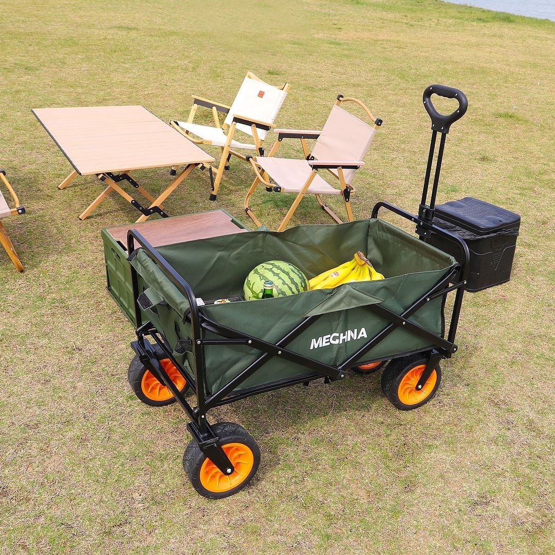 Collapsible Folding Wagon, Outdoor Utility Wagon, Garden Cart, Heavy ...