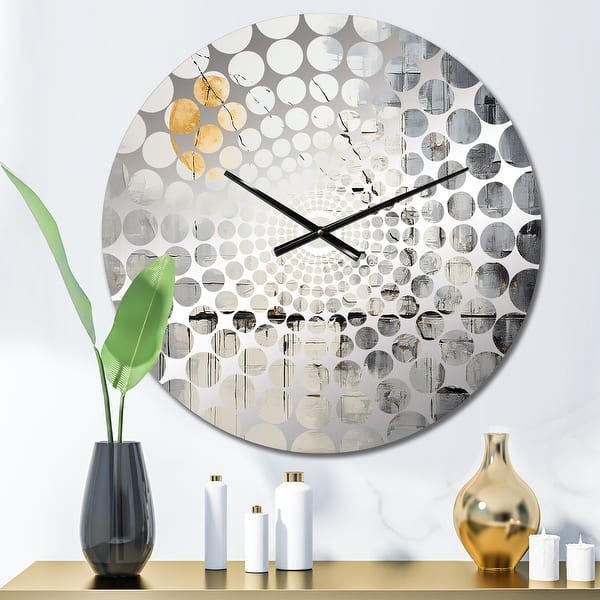 grey stone wall clock