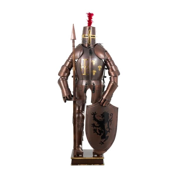 Copper or Silver Stainless Steel Replica Medieval Full Body Suit Armour ...