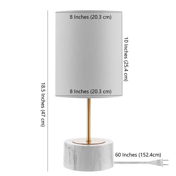 SAFAVIEH Lighting Kamilah 18-inch USB Charging LED Table Lamp. - 8" W x ...