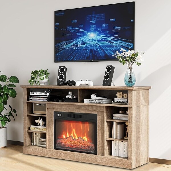 58 Inch Fireplace TV Stand with Remote Control N A Bed Bath Beyond 42381483