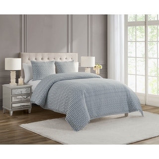 Waterford Aretha Blue Moon 3 Piece Comforter Set - Bed Bath & Beyond ...