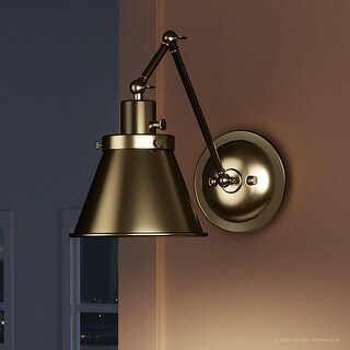 Luxury Traditional Wall Light, 14.375"H x 8.25"W, with Modern Farmhouse ...