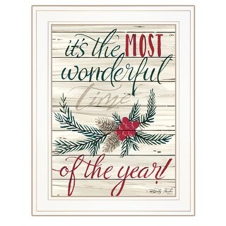 The Most Wonderful Time 1 White Framed Print Wall Art - Bed Bath ...