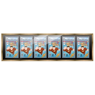 Comic Book Frame Wall Display with Mat for 6 CGC, CBCS OR PGX Graded ...