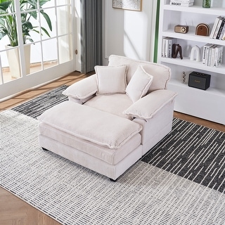 Single Sofa Couch Chair With 2 Toss Pillows,Ottoman - Bed Bath & Beyond ...