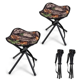 Costway 2 Pack Folding Hunting Stool Lightweight Foldable Outdoor - See ...