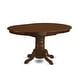 Oval 42x60 Inch Dining Table with Butterfly Leaf Extension and Pedestal ...