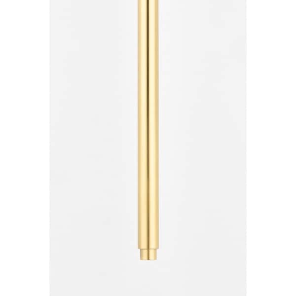 Mitzi by Hudson Valley Olivia 1-light Aged Brass ADA Wall Sconce, White ...